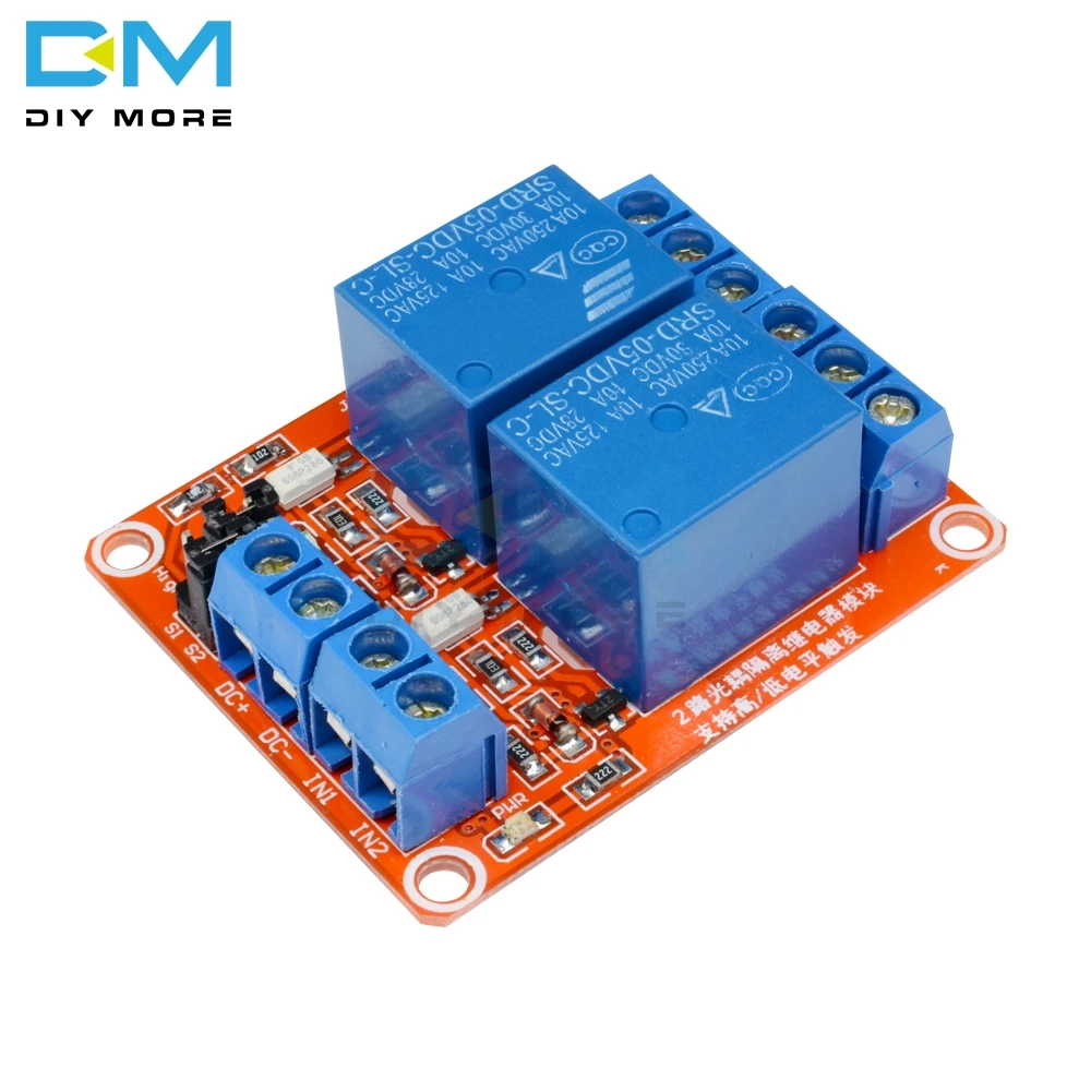 5V 2 Channel 2 Road 2CH 2 CH Relay Module with Optocoupler Isolation ...