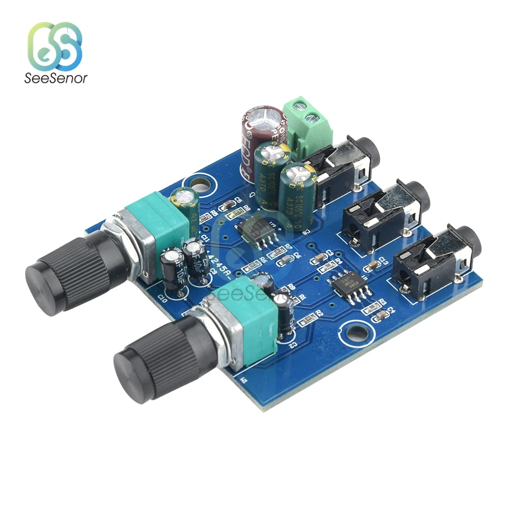 2Way Stereo Audio Signal Mixer Board Multi-Channels Mixing Board for ...