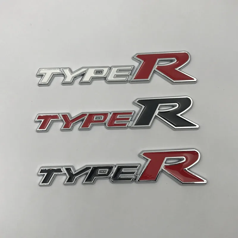 3D metal type r Car EMBLEM Quality Badge sticker logo typer|Car ...