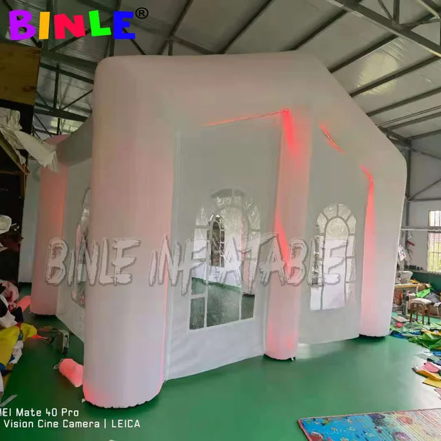 8x5x4meters White Square Giant Inflatable Wedding Tent,led party ...