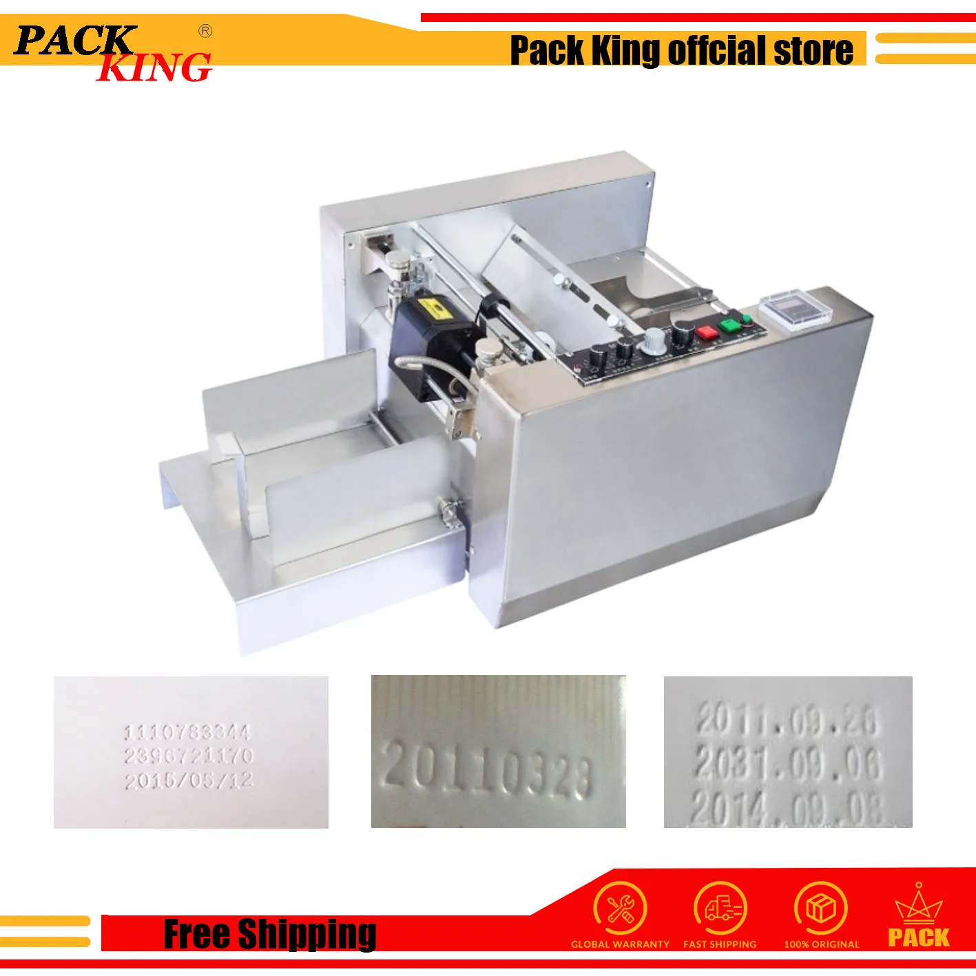 Automatic Expiry Date Codes Printing Machine Auto Plastic Bag Paper Carton Paper Box Case Code ...