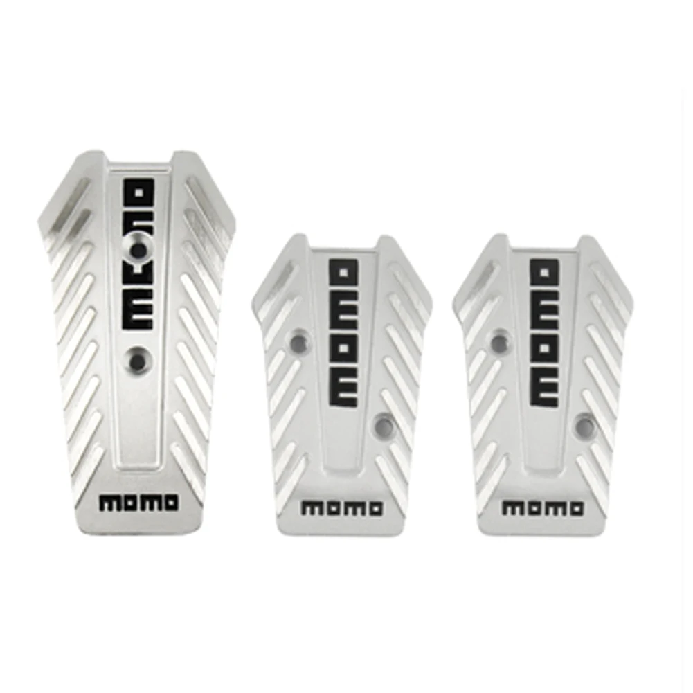 3PCS/Set MOMO Style Universal Manual Brake Pedal Foot Pedal Non-Slip ...