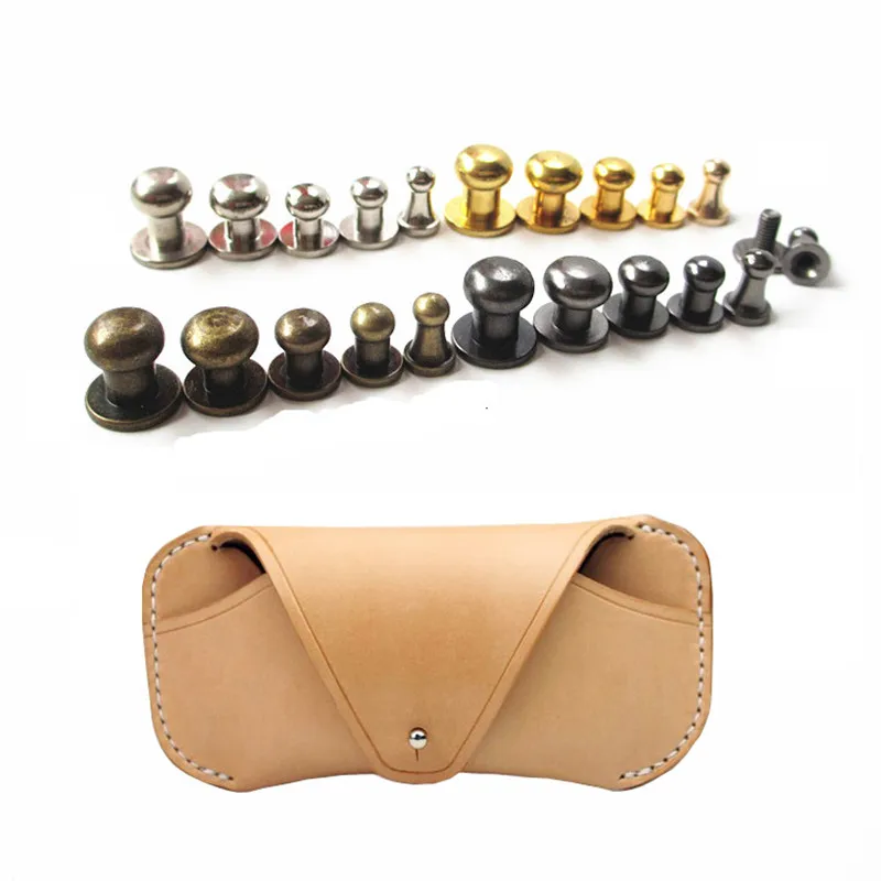 Metal Studs Screws Rivets Leather | Metal Alloy Screw Rivets Studs ...
