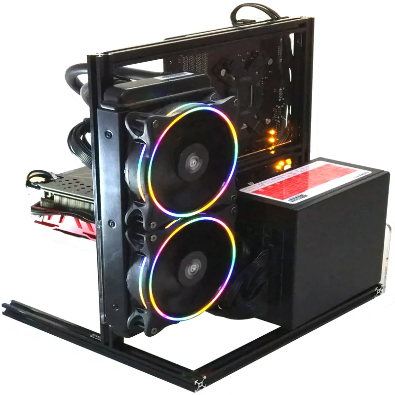 Computer Open Frame Water-cooling Aluminum Test Bench for ITX MATX ATX ...