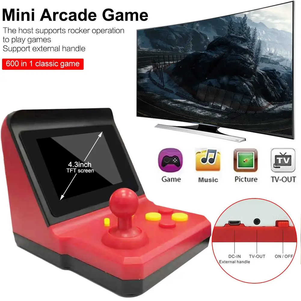 Retro Arcade 8BIT Restoring Ancient Ways Mini Arcade FC Palm Machine ...