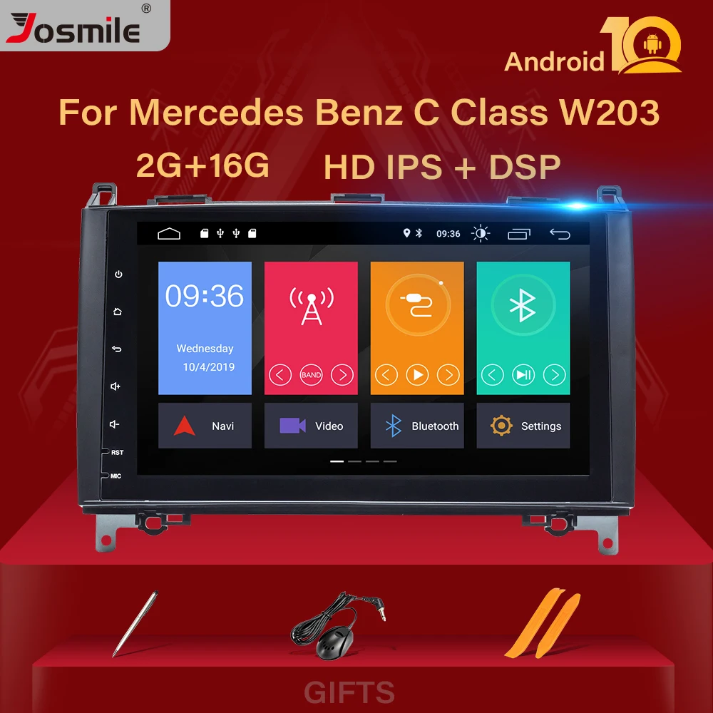 2 din android 10 Car Radio for Mercedes Benz B200 Sprinter W906 W639A B ...