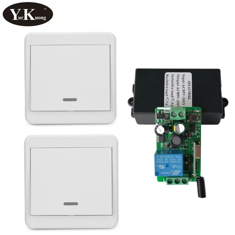 Interruptor inalámbrico con Control remoto para pared, lámpara de luz ...