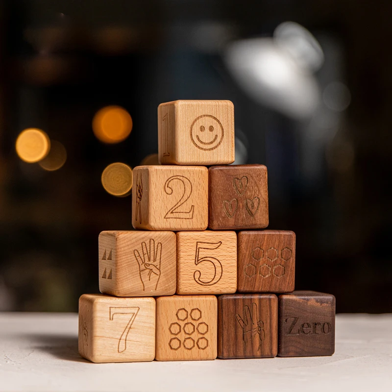 10pcs-Baby-Wooden-Toys-Educational-Building-Blocks-3D-Stacking-Block ...