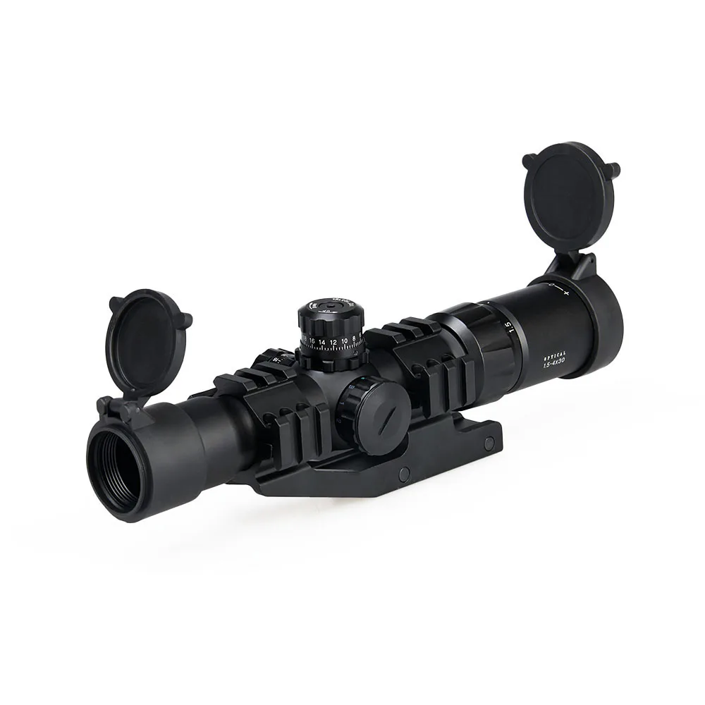 New-tactical-scope-1-5-4x30-rifle-scope-Reticle-W-E-adjustable-for ...