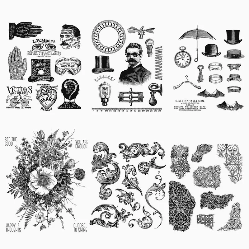 16*20 см Сделай Сам новые штампы для скрапбукинга и прозрачные штампы ...