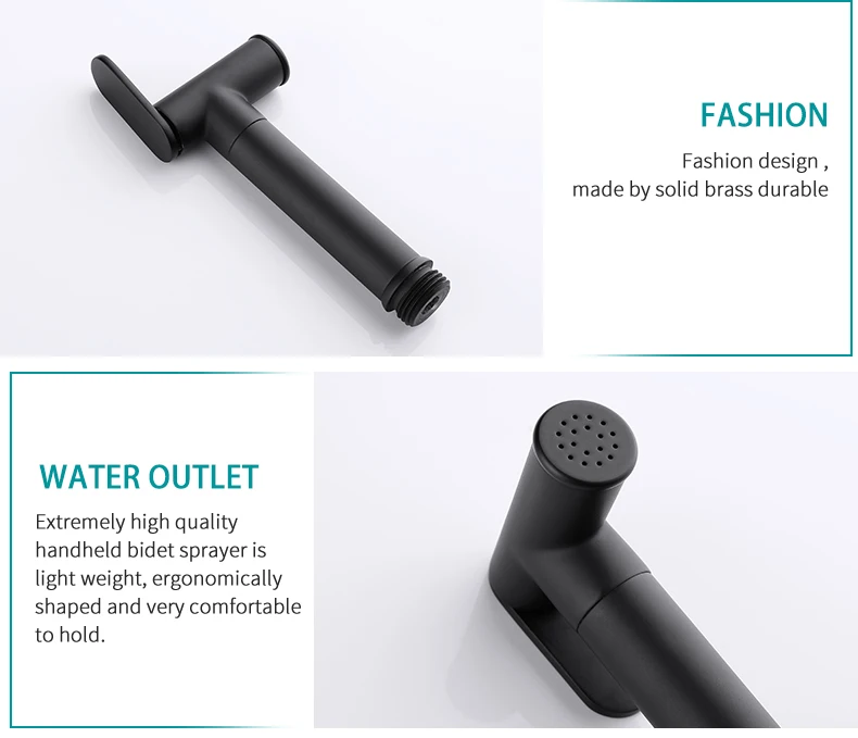 Bidet,Pulvérisateur de toilette à main en laiton, haute pression, petit ...