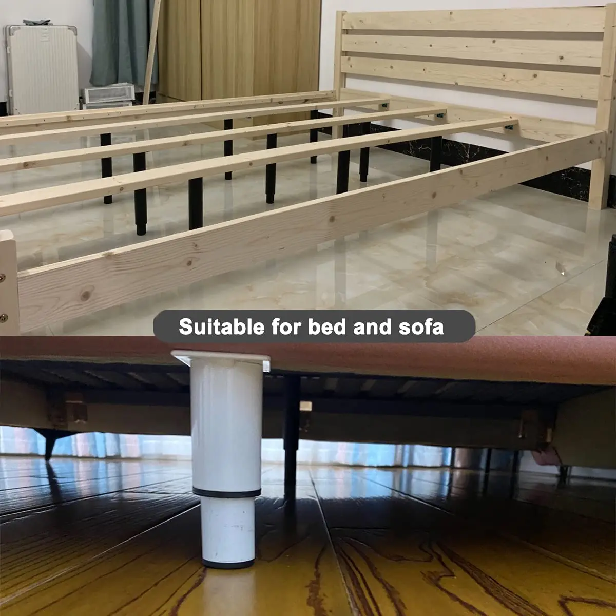 4pcs Metal Adjustable Legs For Table/bed And Sofa/furniture Cabinet ...