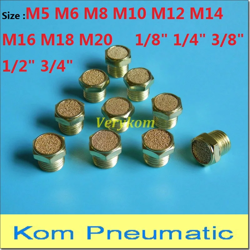 10pcs-lot-Pneumatic-Brass-Exhaust-Muffler-M5-M6-M8-M10-1-8-quot-1-4 ...