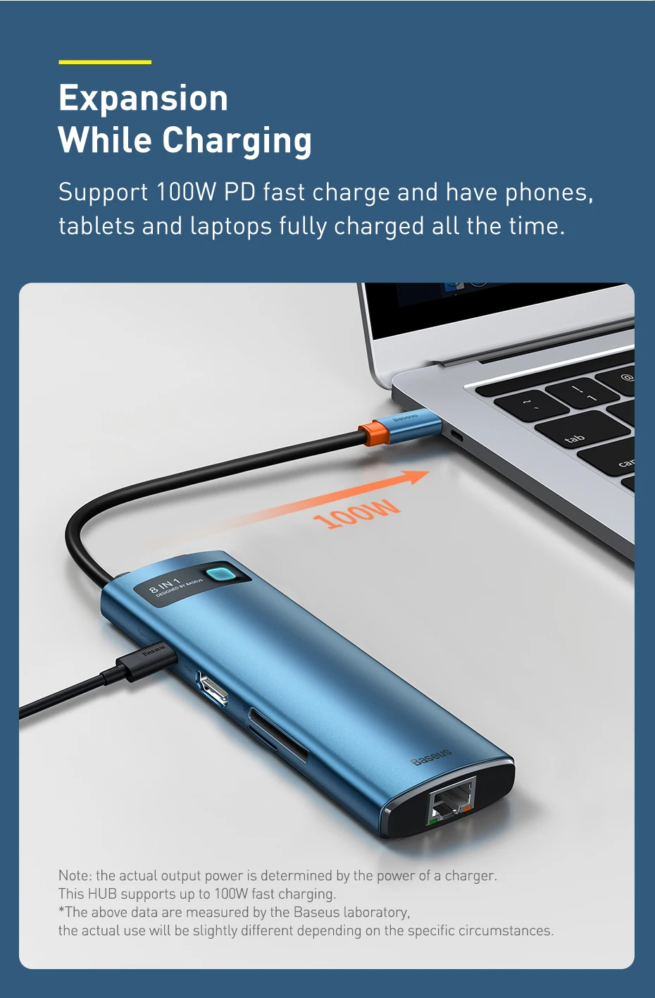 Baseus Metal Gleam Series 8-in-1 Multifunctional Type-C HUB | laptopcare