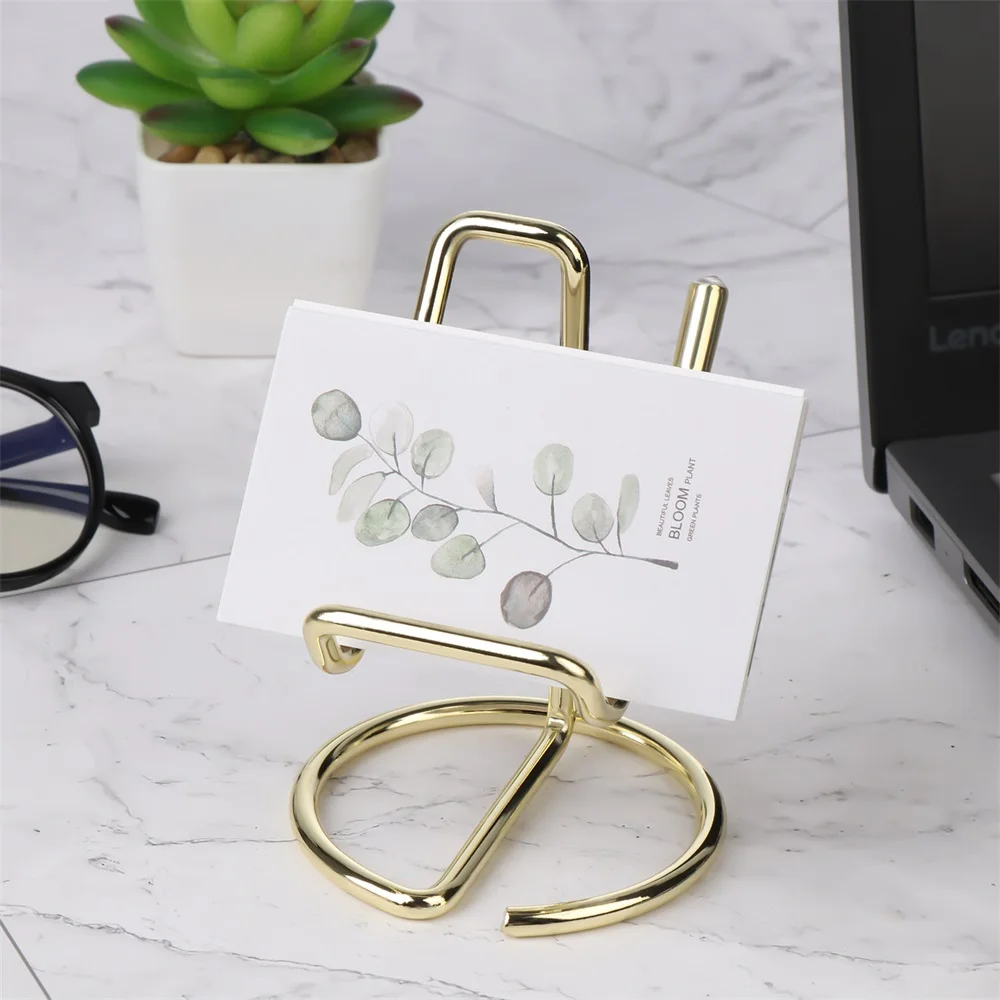Metal-Card-Holder-Business-Card-Display-Holder-Office-Desktop ...