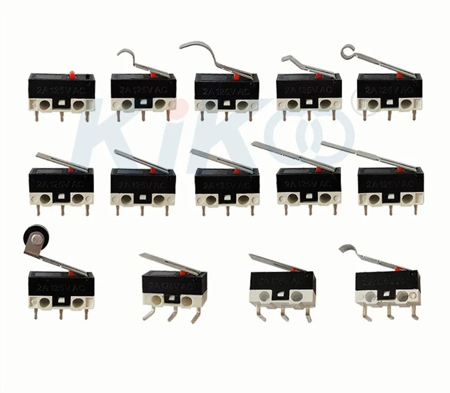 10pcs 3 Pin Spdt Short Hinge Lever Micro Limit Mechanical Stroke Limit ...