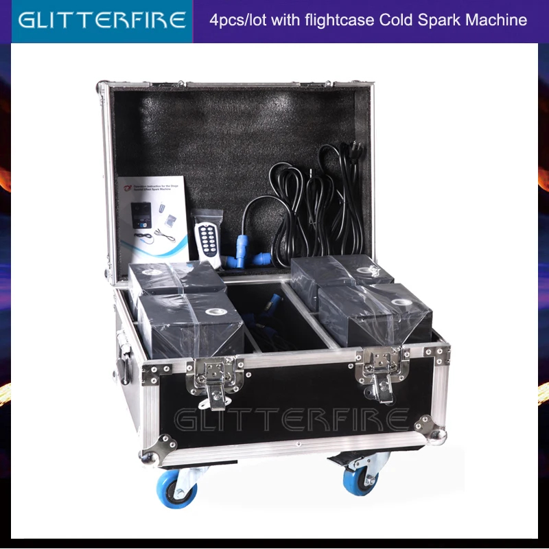 4pcs/lot With Flight Case Latest Version 600w Stage Cold Fireworks ...
