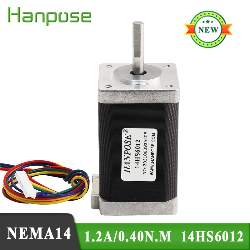 Free Shipping NEMA14 Stepper Motor 1.2A 0.4N.m 14HS6012 60mm For 3D ...
