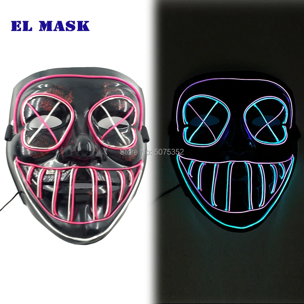 Halloween-Horror-Face-Light-Up-Mask-Dark-Hallway-Haunted-House-led ...