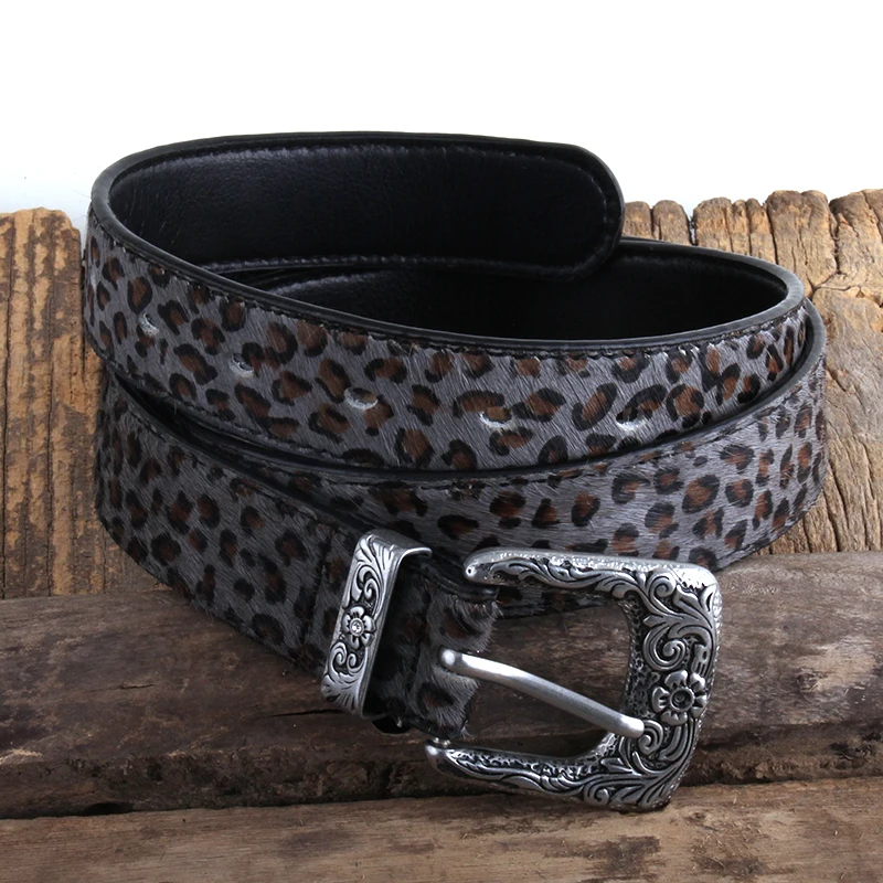 Horsehair Fashion Accessories | Belt Women Leopard Leather | Cowskin ...
