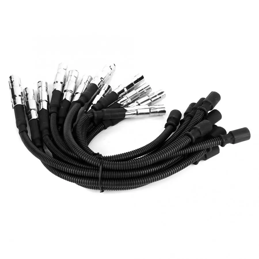 Juego de cables de encendido de bujía + bujía, 12 piezas, compatible ...