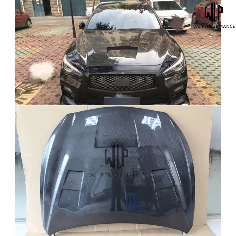 High Quality Frp / Carbon Fiber Engine Hood Cover Bonnets Car Body Kit ...