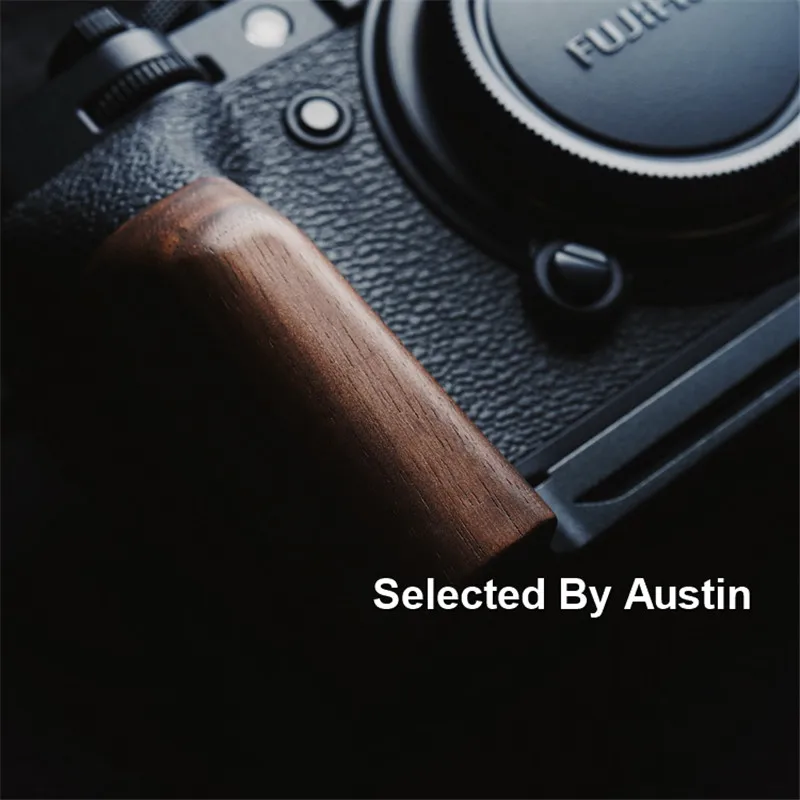 ไม้ Hand Grip Quick Release แผ่นสำหรับ Fuji XT4 Fujifilm X T4 Hand Made ...