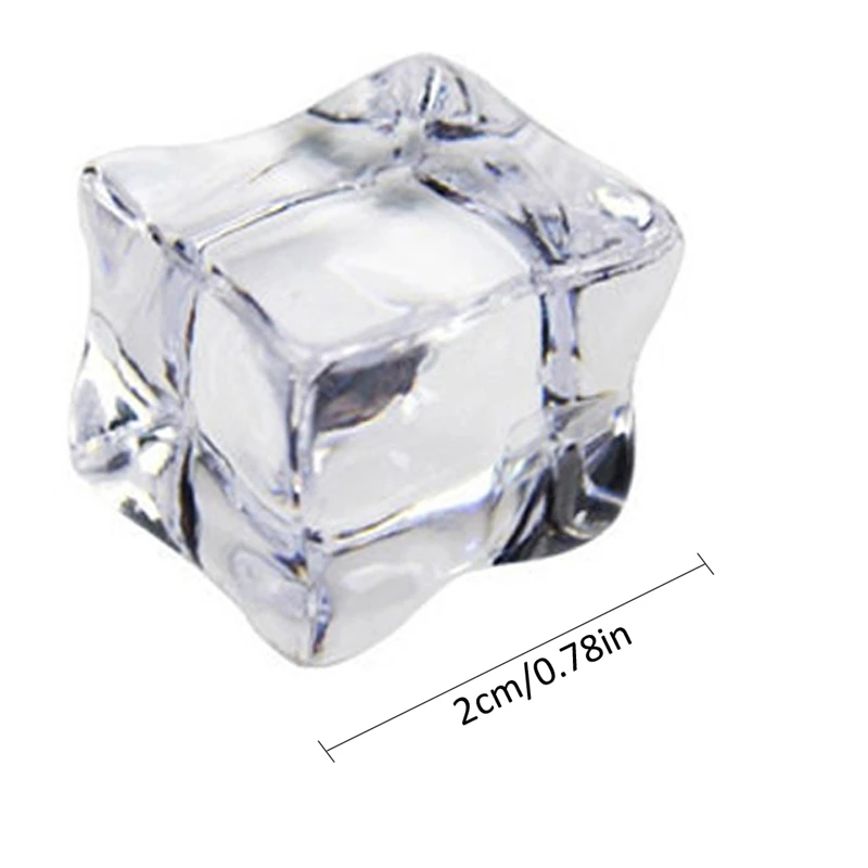 Acrylic Ice Cubes Square Shape