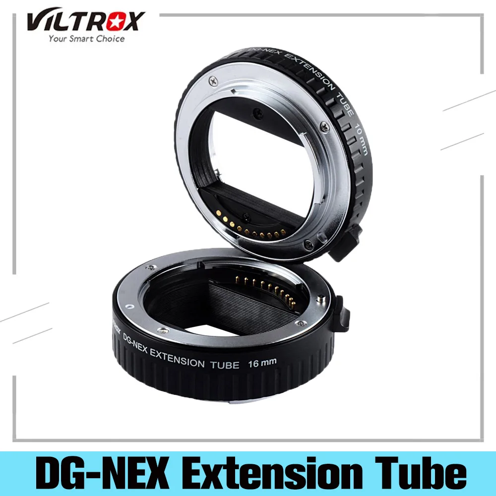 Viltrox DG NEX 자동 초점 매크로 확장 튜브 렌즈 어댑터 소니 E 마운트 카메라 A9 A7II A7RII A7SII ...
