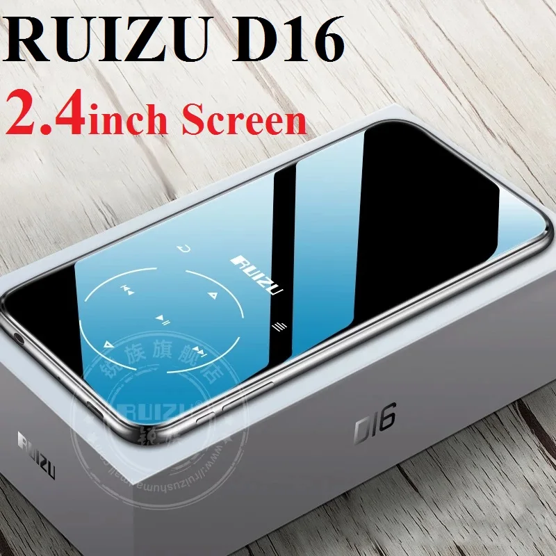 Original RUIZU D16 MP4 Player 8GB/16GB 2.4 inch Screen Bluetooth FM ...