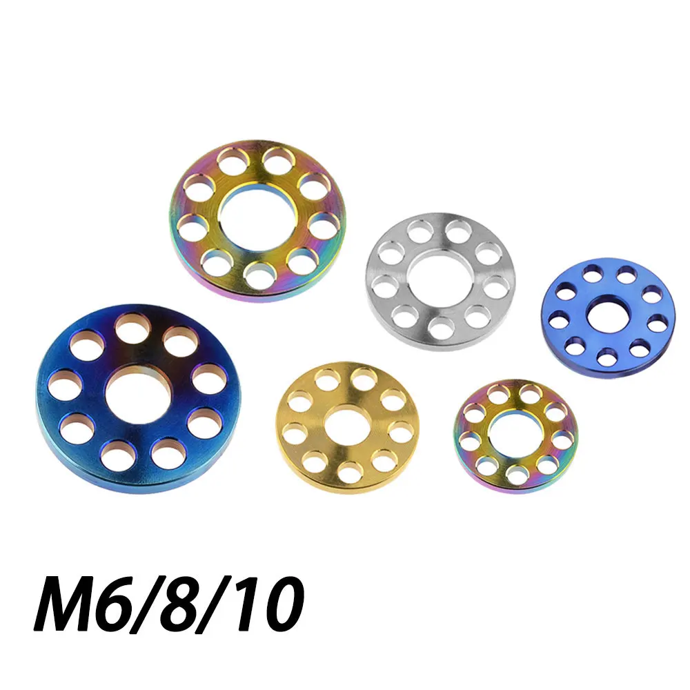 Xingxi Bolt M6/M8/M10 Titanium Drilled Spacer Washer for Motorcycle ...