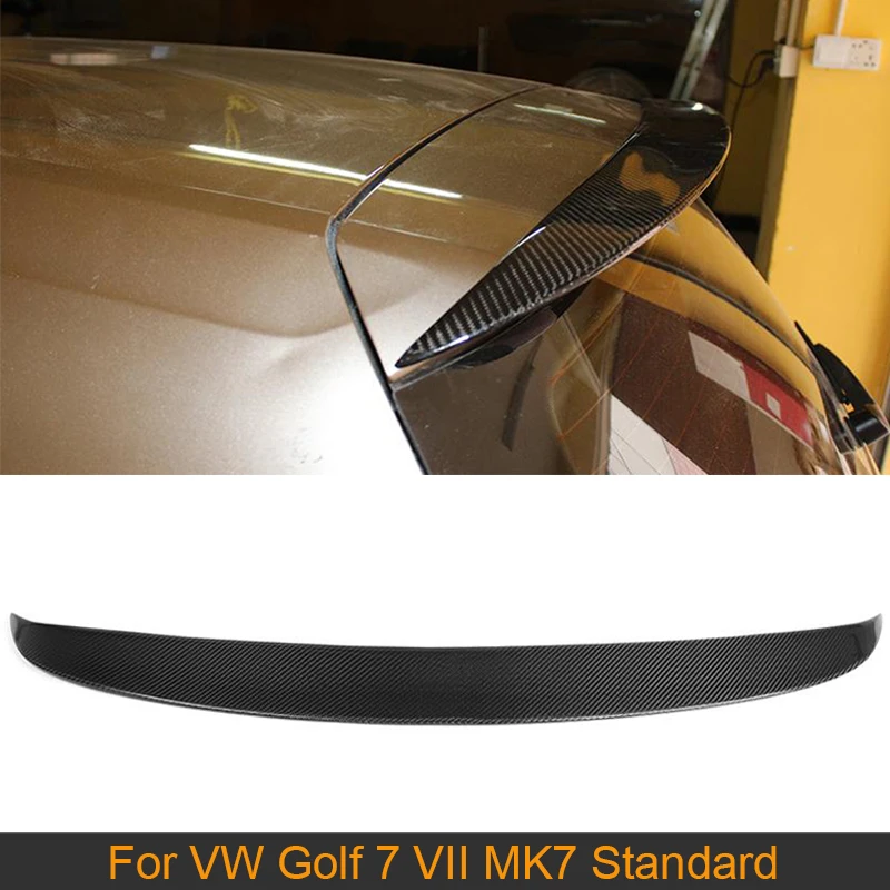 Carbon Fiber Rear Roof Spoiler Wings Lip For Volkswagen VW Golf 7 VII ...