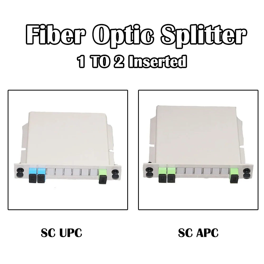 20 Pieces/lot FTTH 1 To 2 SC UPC/SC APC SM Fiber Splitter 1X2 Single ...
