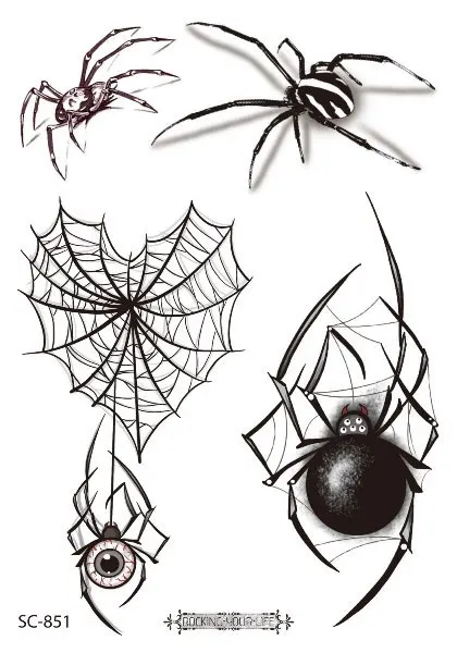 3d Spider Web Tattoos