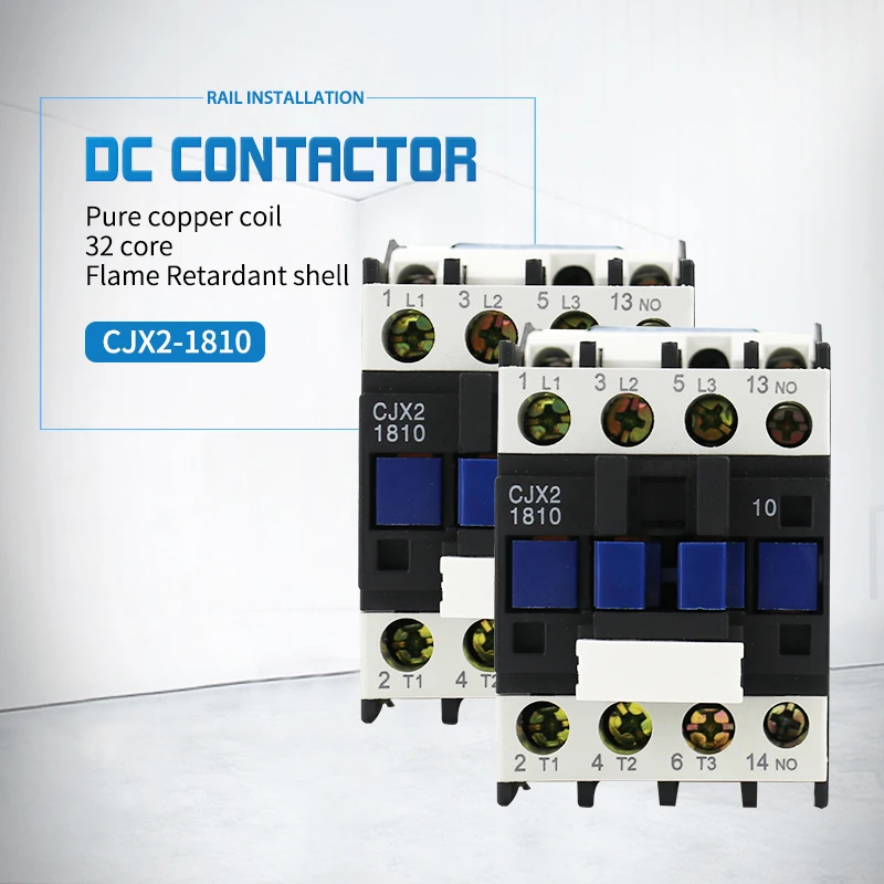 Rail-Mount-DC-Contactor-CJX2-1810Z-Electric-Magnetic-Contactor-18A-LP1 ...
