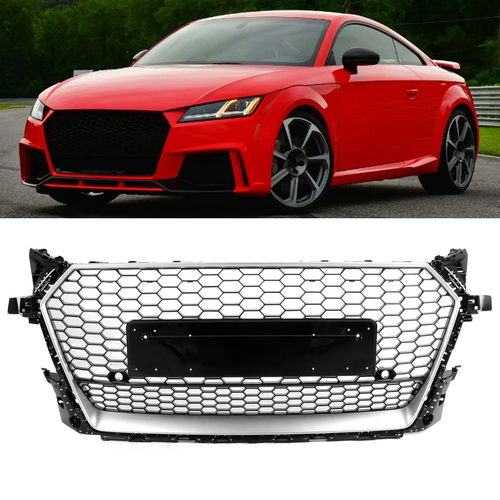 TT Front Grill Sport Honeycomb Hood Grille For Audi TT TTS, 48% OFF