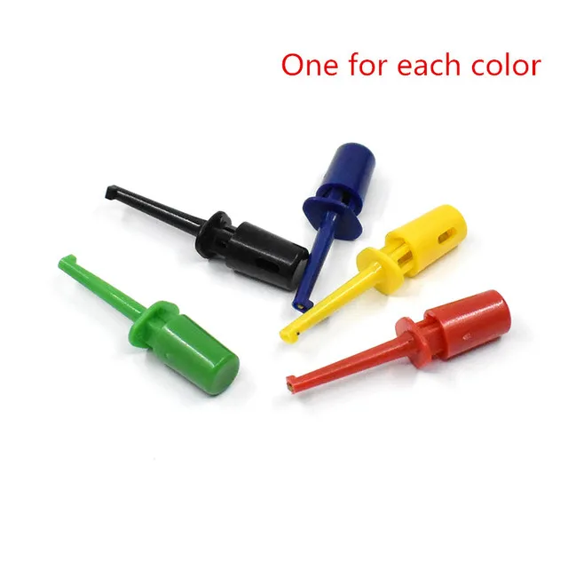 Mini 5pcs Single Test Hook Clip Test Probe For Electronic Testing IC ...