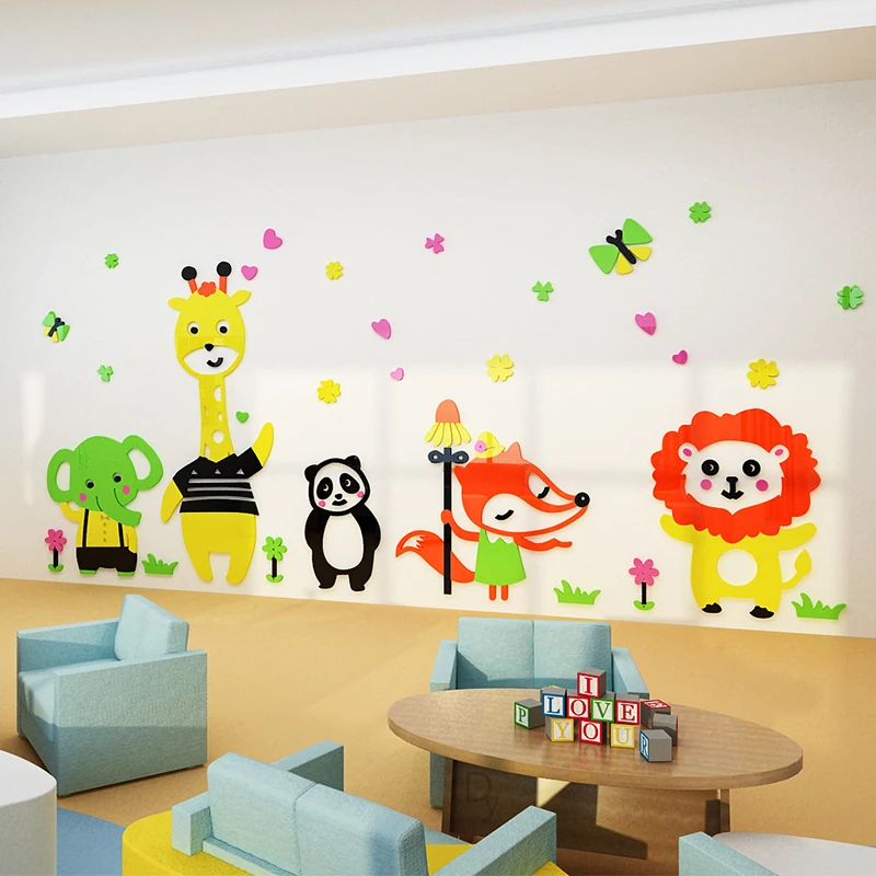 Children's Room Wall Stickers 3d Stereo Acrylic Tutorial Early ...