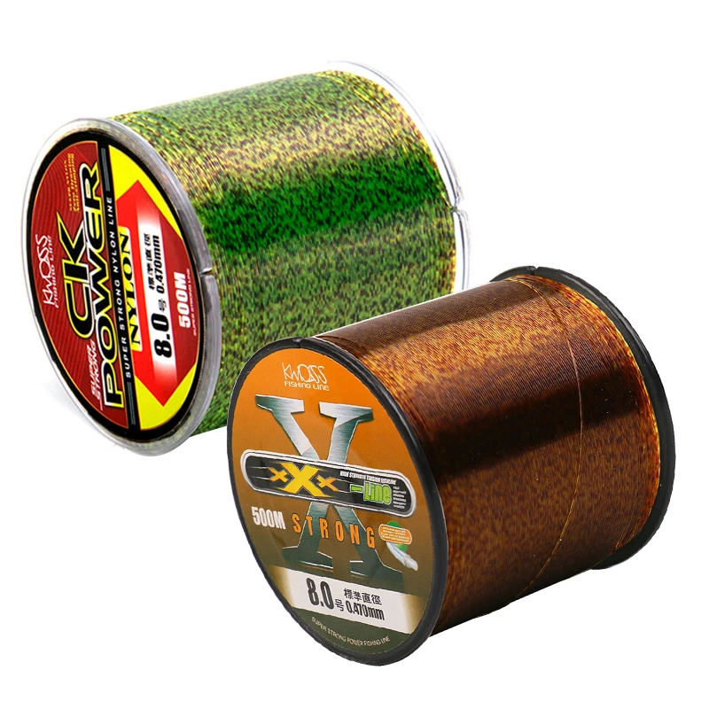 500m-Gold-Green-Blue-Spotted-Fishing-Line-Bionic-Invisible-Monofilament ...