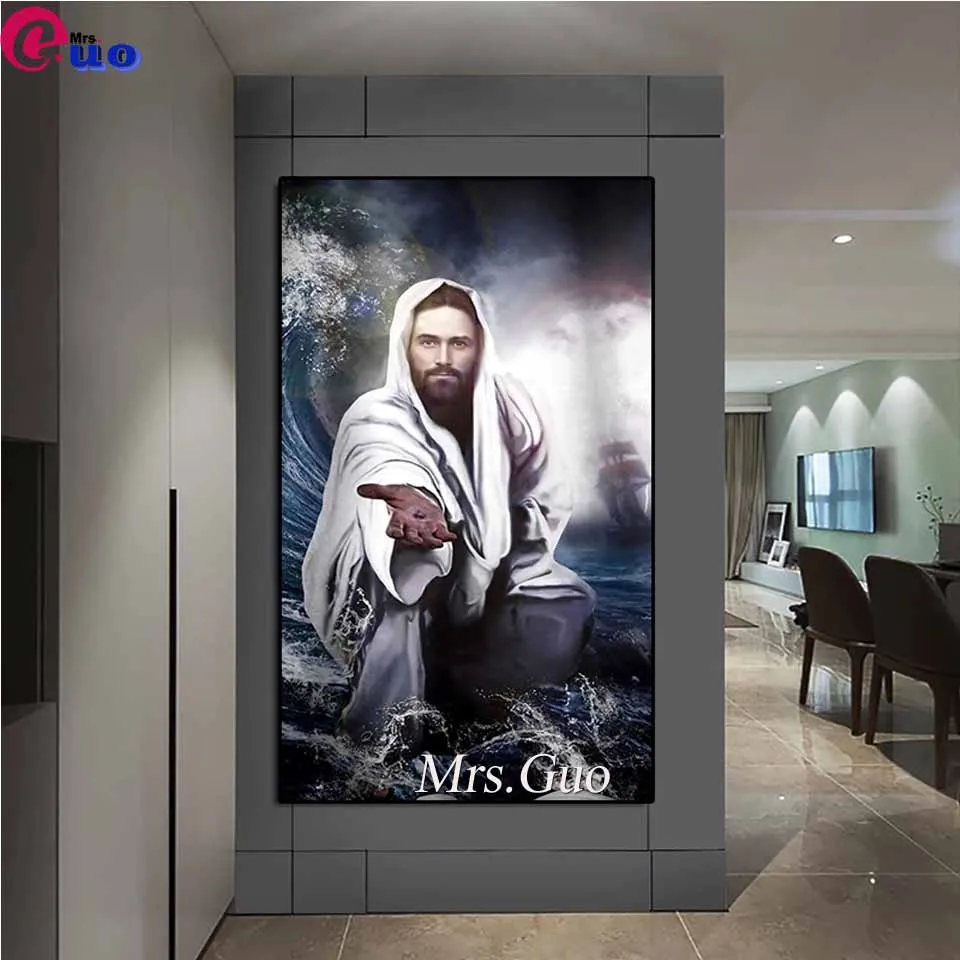 Jesus-God-5D-DIY-Diamond-Painting-Religions-Full-Square-Round-Drill ...