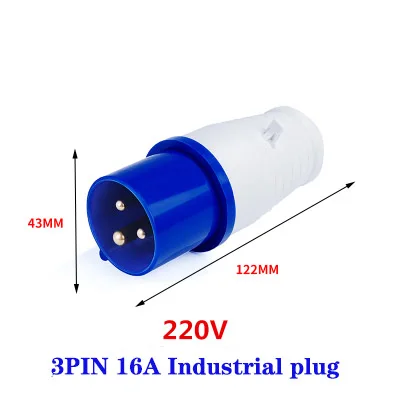 IP44 Industrial Plug and Socket Waterproof Connector 3PIN 4PIN 5PIN 16A/32A Waterproof ...
