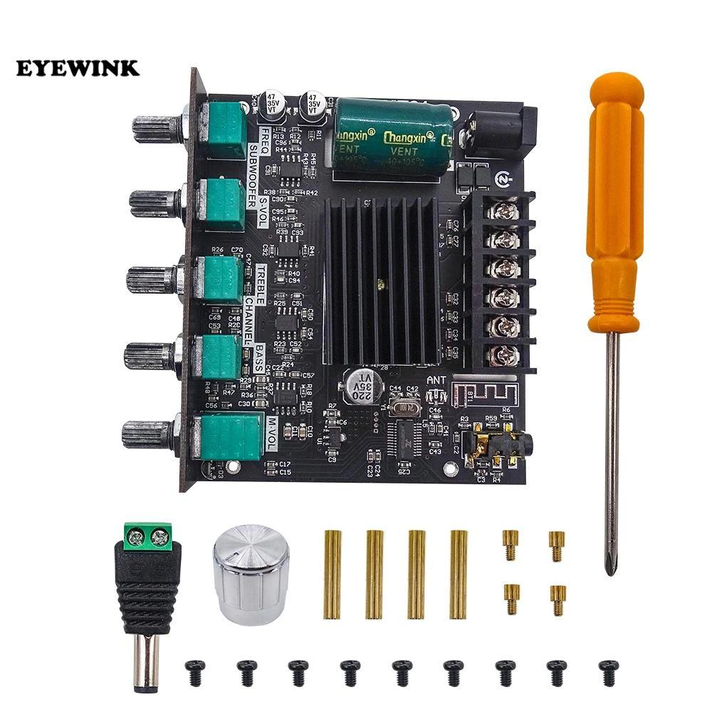 Zk-mt21/bt21 Bluetooth 5.0 Subwoofer Amplifier Board 50wx2+100w 2.1 Channel Power Audio Stereo ...