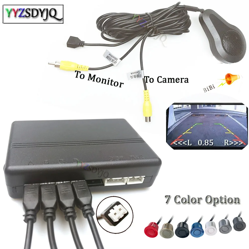 Dual Core CPUวิดีโอระบบเซ็นเซอร์ที่จอดรถย้อนกลับการสำรองข้อมูลเรดาร์4 ...