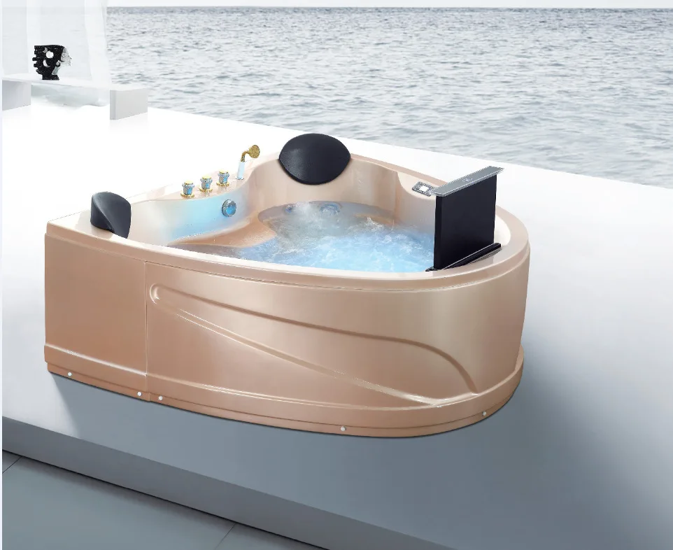 Luxury Couple Spa Bath Acrylic Free-standing Jacuzzi Smart Heart-shaped ...