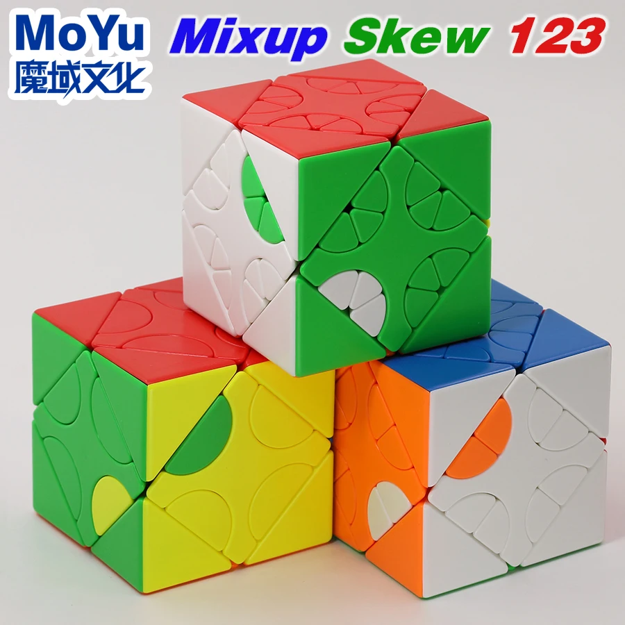 MoYu MeiLong Cubo Skew 3X3 Mixup Magic Puzzle Stickerless 6 caras ...