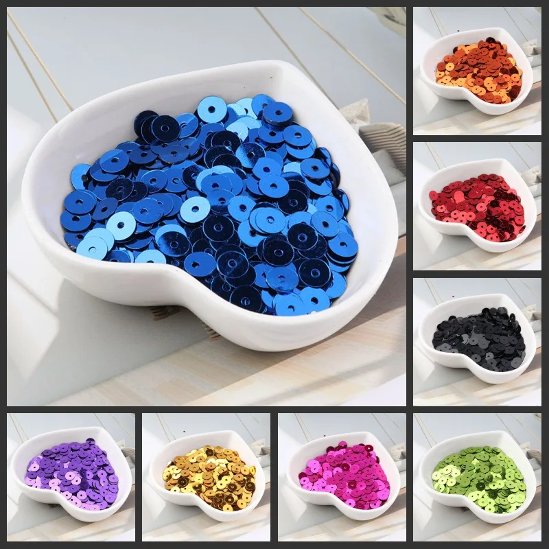 10g-pack-2mm-6mm-Flat-Round-Laser-Color-Sequin-PVC-Loose-Sequins ...