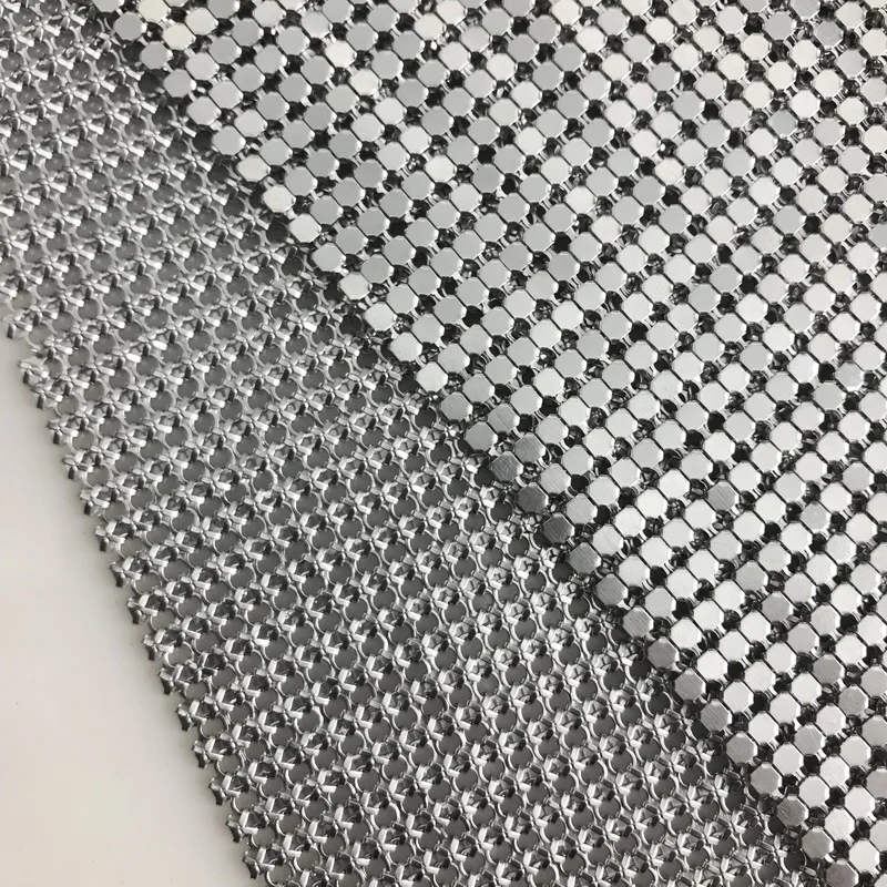 Silver Metal Sequin Fabric Aluminum Sequin Fabric 10*10cm DIY Sewing ...
