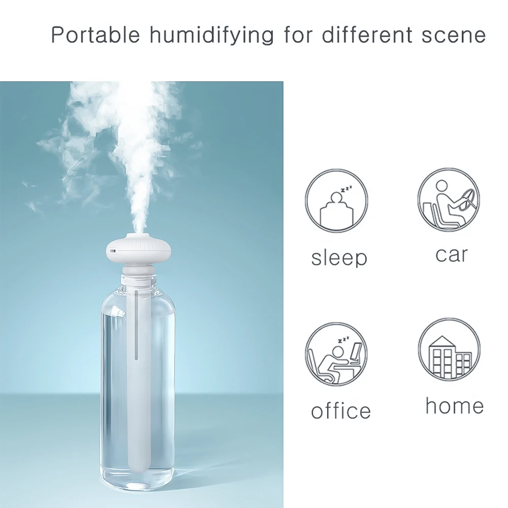 Mini Portable Usb Humidifier Donut Shape Atomization Air For Car ...