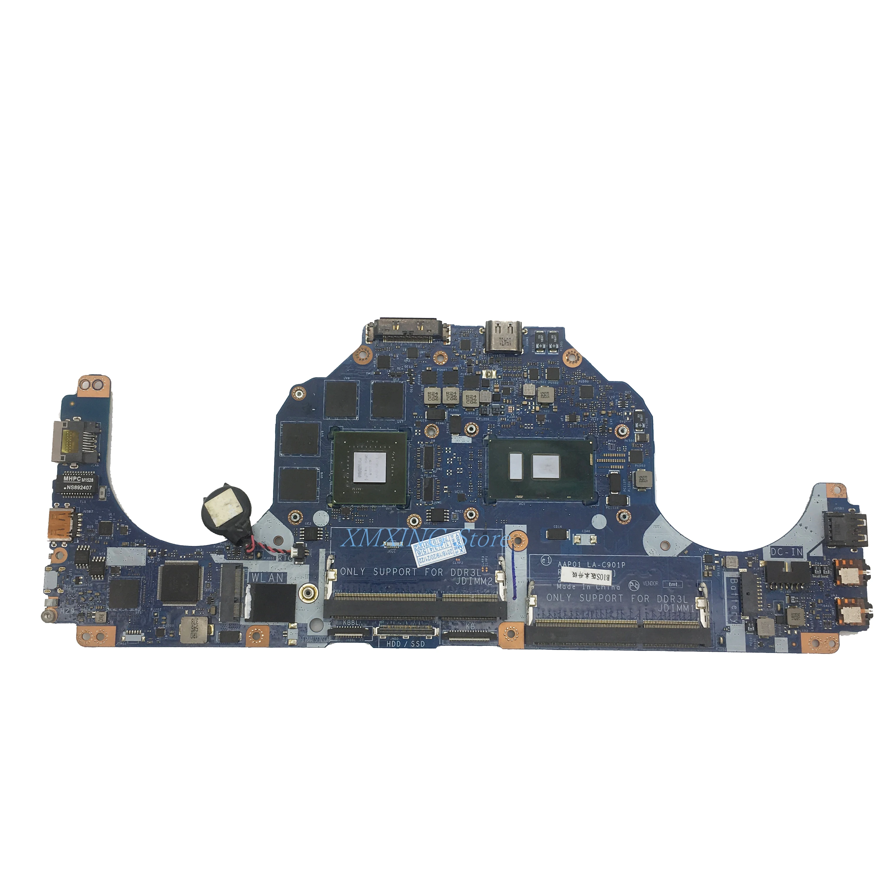 FULCOL-For-DELL-Alienware-13-R2-Laptop-Motherboard-SR2EZ-I7-6500U-CPU ...