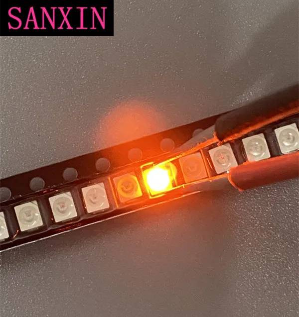 200pcs 1210 3528 Orange SMD Chip LED 20mA 2V Super Bright LED Light ...